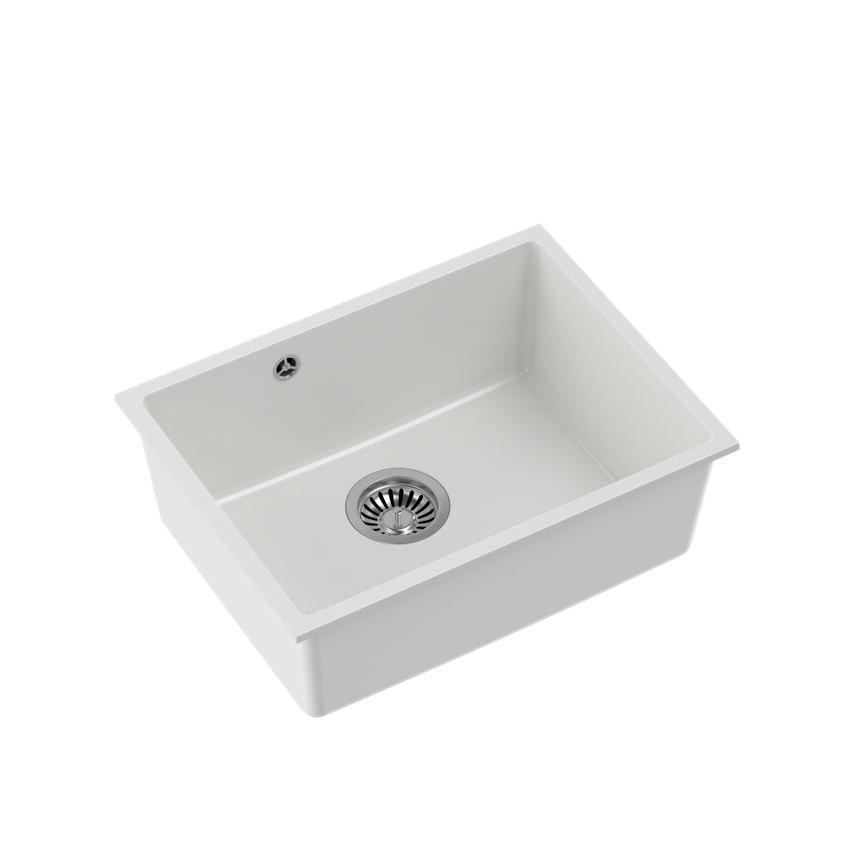 Quadron | ALEC 50 | kuchenny zlewozmywak BIAŁY | wymiary: 53,5 x 40 x ...